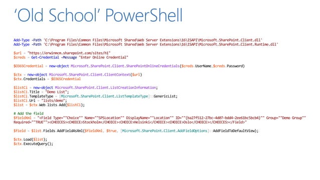 Deploying Artifacts to Office 365 using PowerShell | PPT