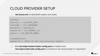 Deploying Containers at Scale on OpenStack | PDF | Cloud Computing | Internet