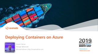 Deploying Containers on Azure | PPTX | Cloud Computing | Internet