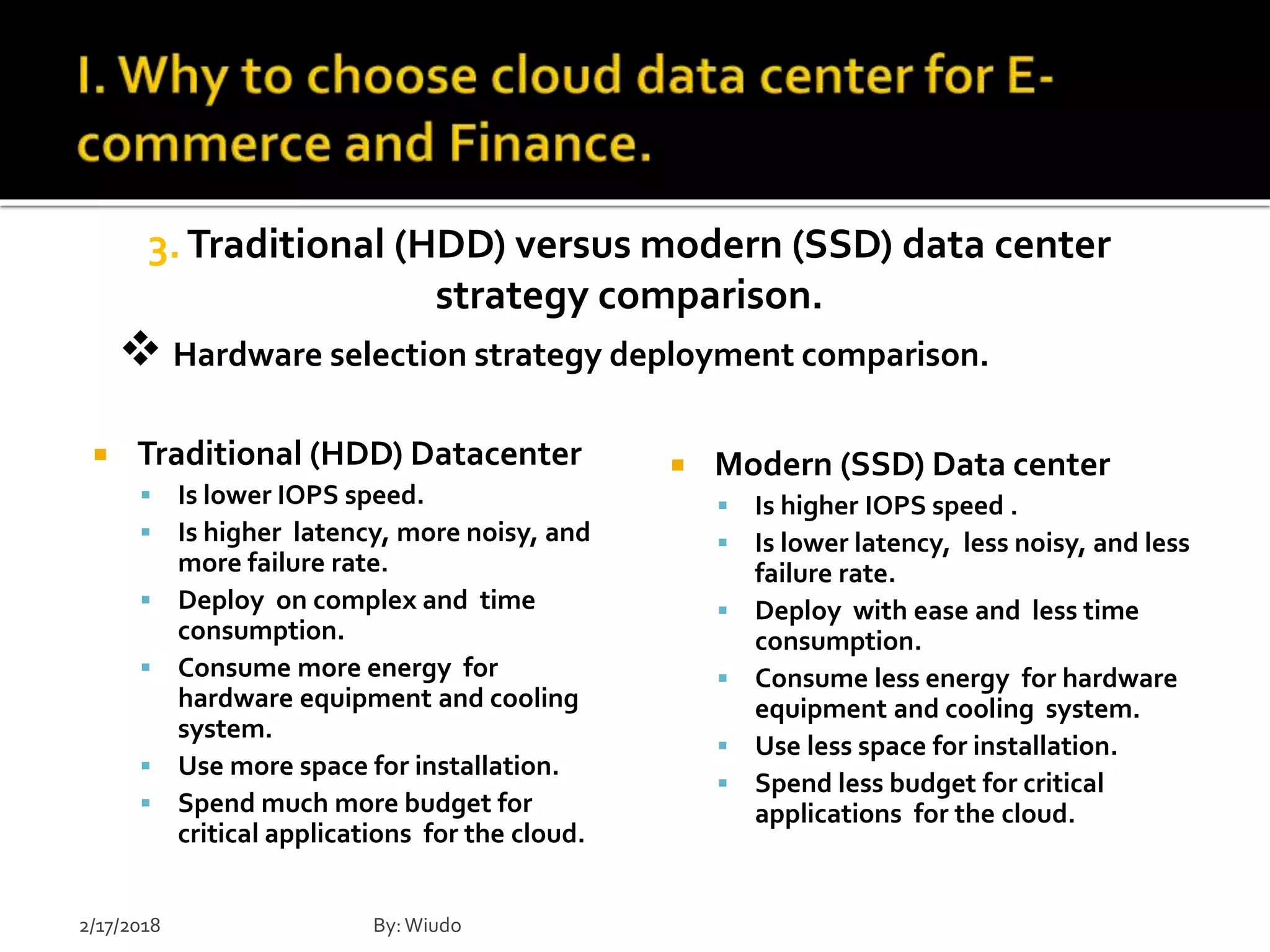 Deploying cost effective cloud data center | PPT