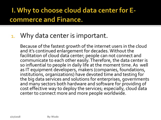 Deploying cost effective cloud data center | PPT