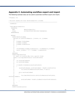Deploying customizations across microsoft dynamics ax 2012 environments ax2012 | PDF