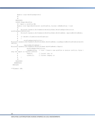 Deploying customizations across microsoft dynamics ax 2012 environments ...