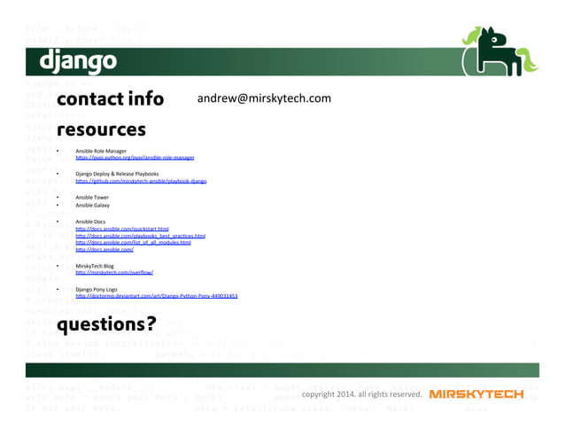 Deploying Django With Ansible Ppt