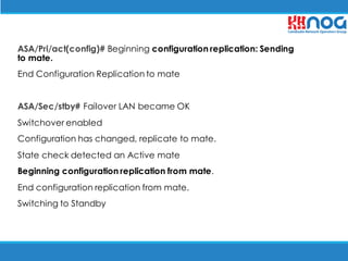 Deploy Failover/High Availability in ASA Firewall | PPT