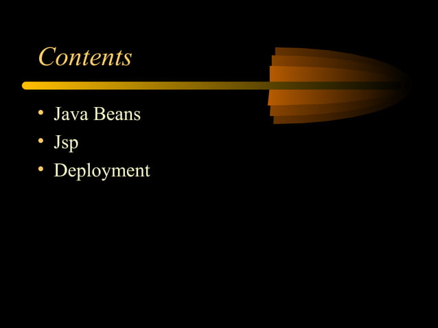 Deploying java beans in jsp | PPT | Web Development | Internet