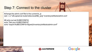 Deploying Kubernetes on GCP with Kubespray | PPTX