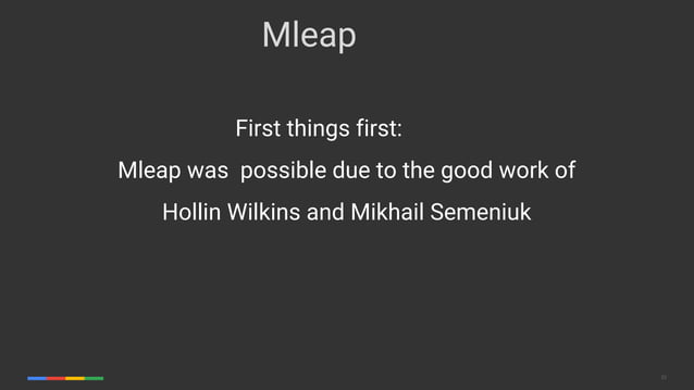 Deploying spark ml models | PPT