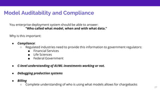 Deploying ML models in the enterprise | PPT