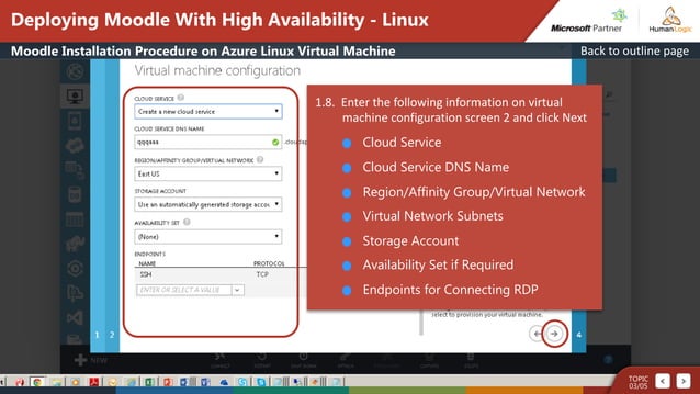 Deploying Moodle With High Availability and auto-scale on Microsoft Azure platform | PPT