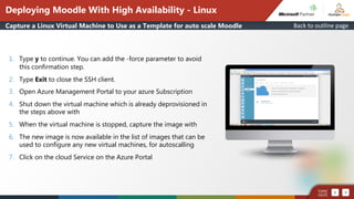 Deploying Moodle With High Availability and auto-scale on Microsoft Azure platform | PPT