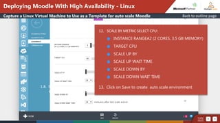 Deploying Moodle With High Availability and auto-scale on Microsoft Azure platform | PPT