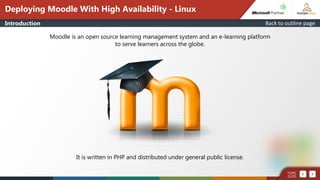 Deploying Moodle With High Availability and auto-scale on Microsoft Azure platform | PPT