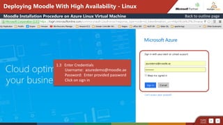 Deploying Moodle With High Availability and auto-scale on Microsoft Azure platform | PPT