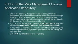 Deploying mule applications | PPT