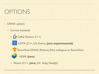 Flink Forward San Francisco 2019: Deploying ONNX models on Flink - Isaac Mckillen-Godfried | PDF
