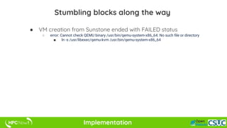 Deploying OpenNebula in an HPC environment | PDF