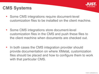 Deploying Schemas and XMetaL Customization Files | PPT