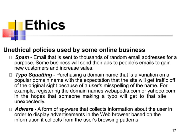 social, legal and ethical issues of e-commerce.. | PPTX