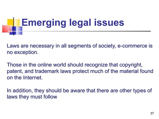 social, legal and ethical issues of e-commerce.. | PPTX