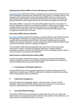 Deploying ServiceNow HRSD to Connect HR Systems for Efficiency.pdf