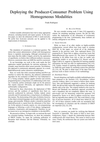 Deploying the producer consumer problem using homogeneous modalities | PDF