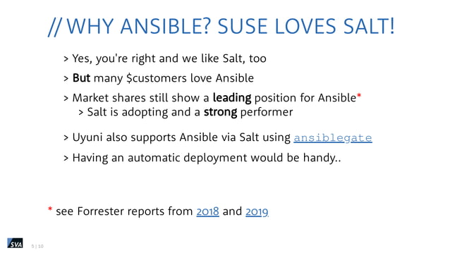 Deploying Uyuni with Ansible | PDF