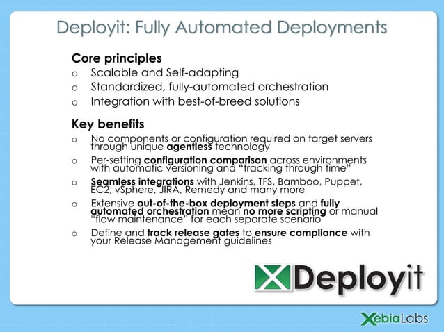 Deployit Product Demo | PPT