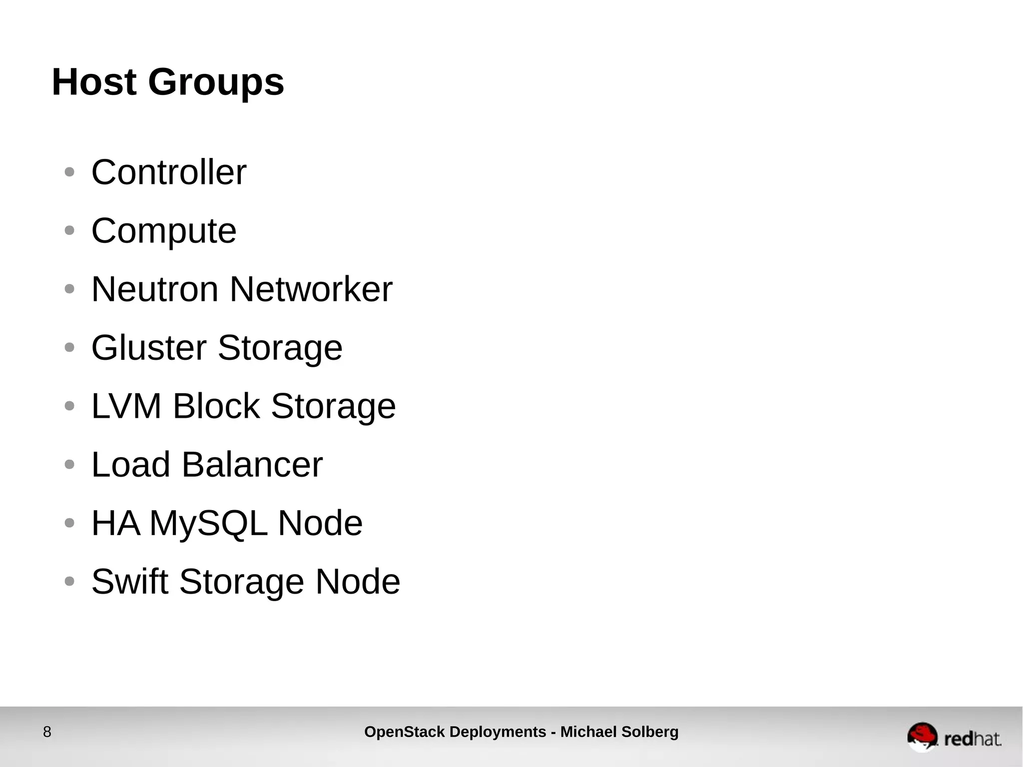 Red Hat OpenStack Deployment | ODP
