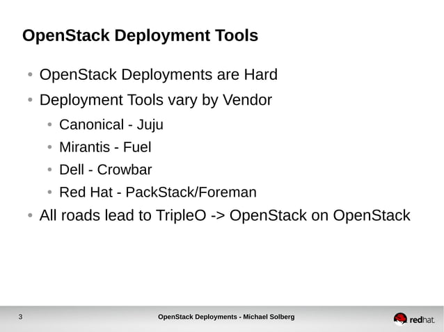Red Hat OpenStack Deployment | PPT