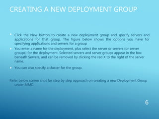 Deployment application by mmc | PPT