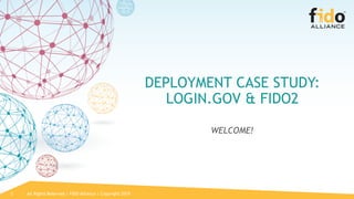 Deployment Case Study: Login.gov & FIDO2 | PDF