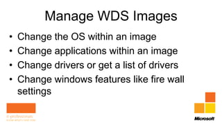Deployment day session 3 deployment using wds | PPTX