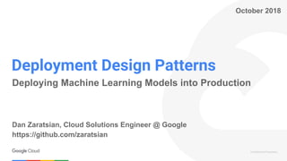Deployment Design Patterns - Deploying Machine Learning and Deep Learning Models into Production ...