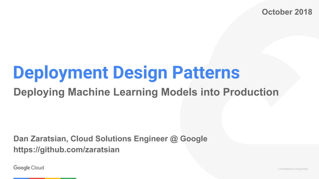 Deployment Design Patterns - Deploying Machine Learning and Deep ...