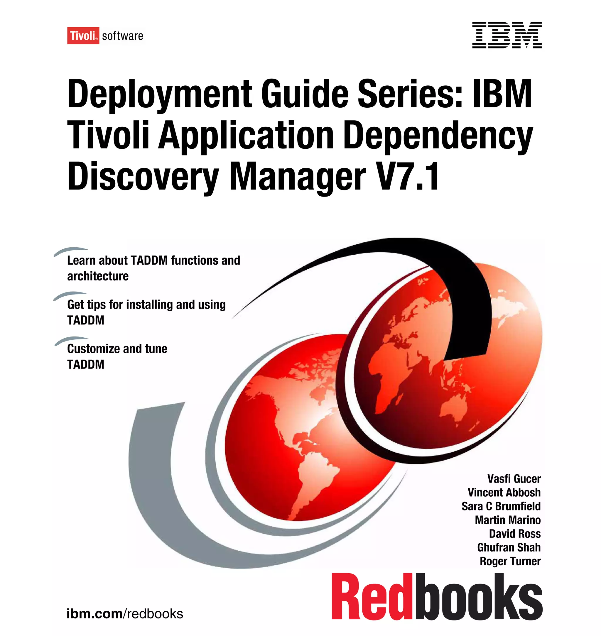 Deployment guide series ibm tivoli application dependency discovery ...