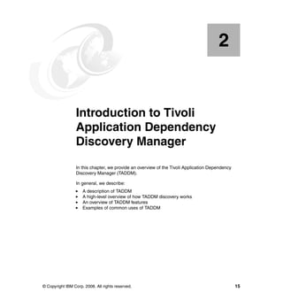 Deployment guide series ibm tivoli application dependency discovery manager v7.1 sg247616 | PDF
