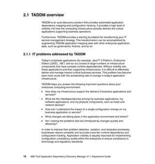 Deployment guide series ibm tivoli application dependency discovery manager v7.1 sg247616 | PDF