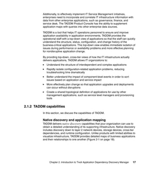 Deployment guide series ibm tivoli application dependency discovery manager v7.1 sg247616 | PDF