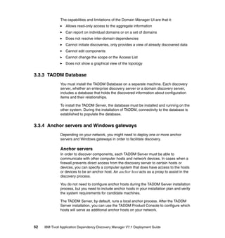 Deployment guide series ibm tivoli application dependency discovery manager v7.1 sg247616 | PDF