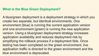 Deployment model Blue Green deployment | PPTX
