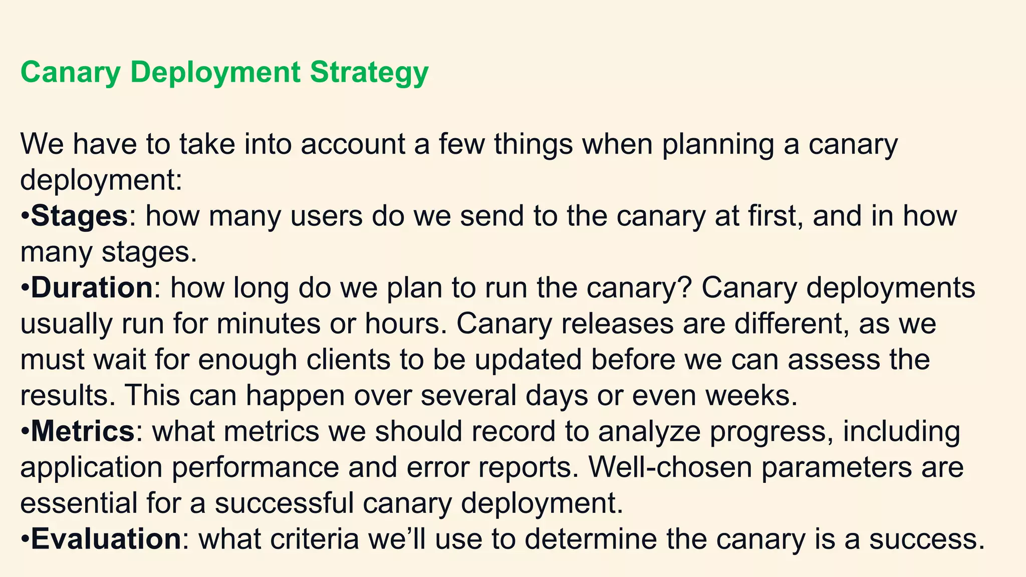 Deployment model Canary deployment | PPTX