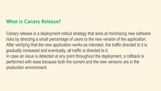 Deployment model Canary deployment | PPTX