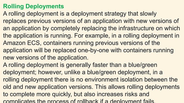Deployment model Rolling upgrade deployment | PPT