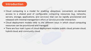 Deployment Models in Cloud Computing | PDF