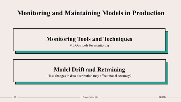 End-to-End ML Models Deployment Tutorial | PPTX