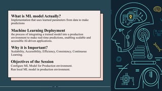 End-to-End ML Models Deployment Tutorial | PPTX