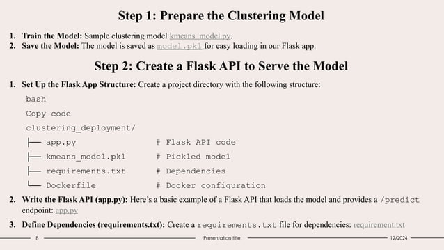 End-to-End ML Models Deployment Tutorial | PPTX