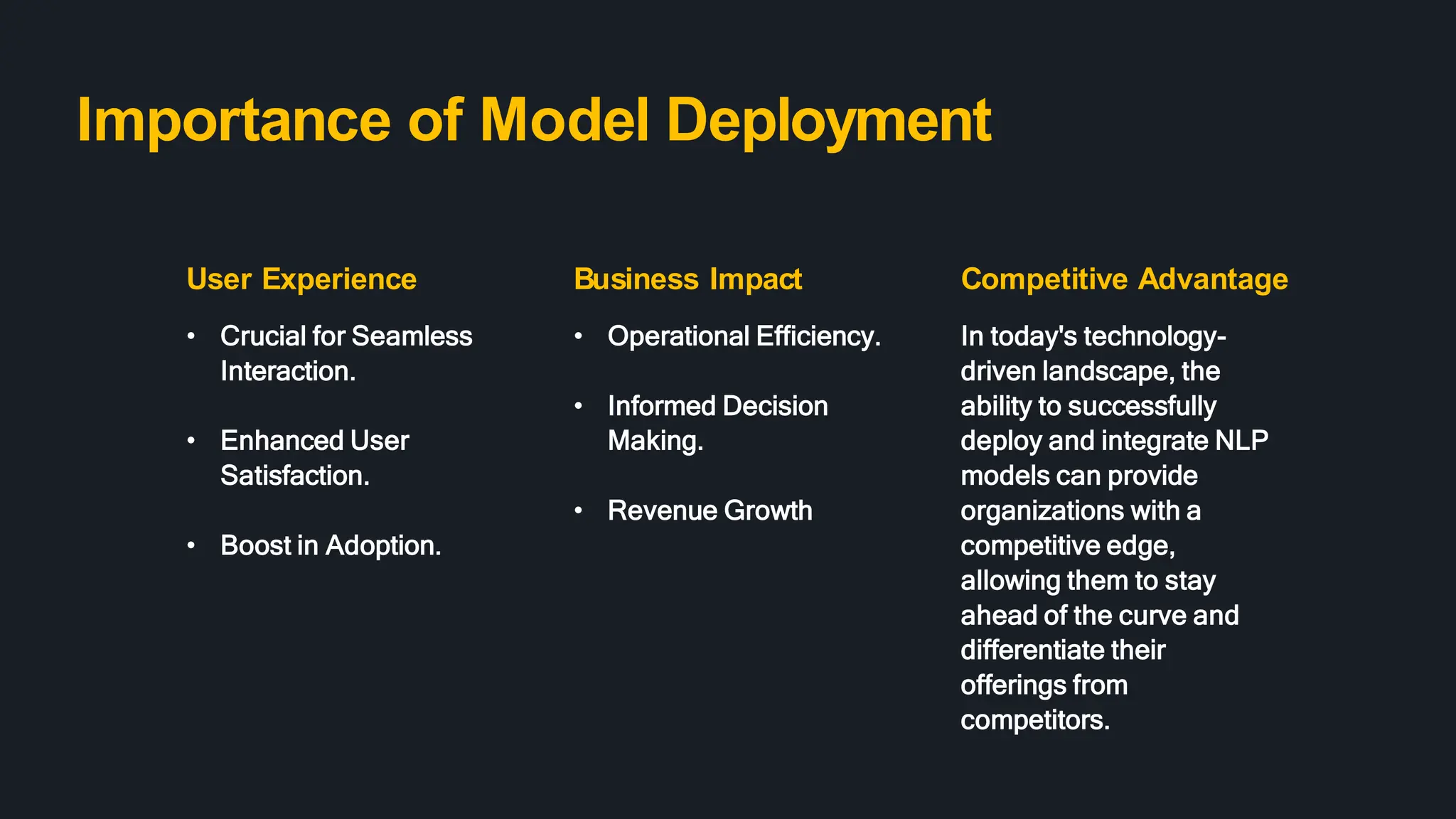 Deployment of NLP Model and various types | PPT