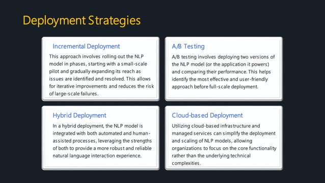 Deployment of NLP Model and various types | PPT